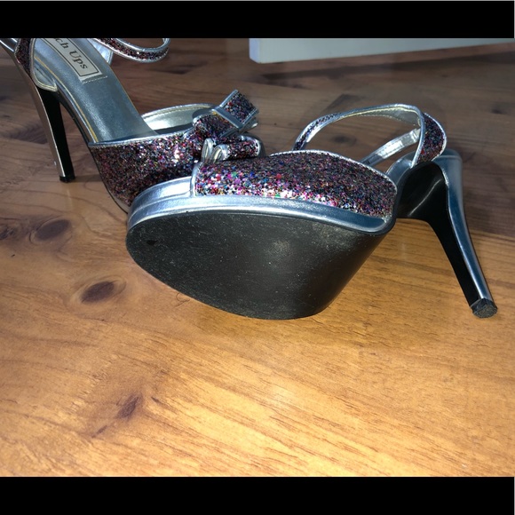 Touch Ups | Shoes | Multi Colored Glitter Platform Heels | Poshmark